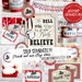 Polar Express Hot Chocolate Drink Labels Red - INSTANT DOWNLOAD - Edit ...