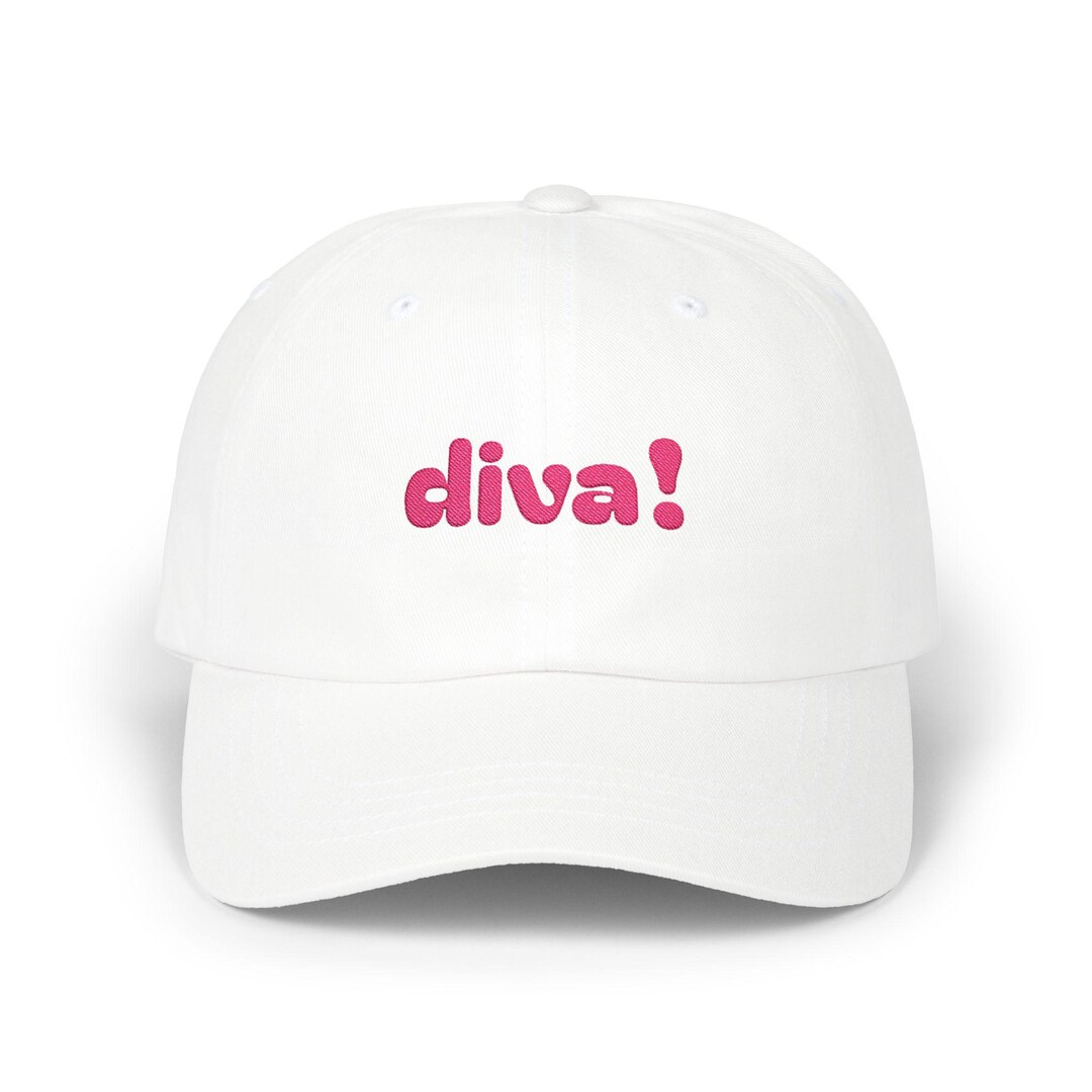Diva Dad Hat | Embroidered Baseball Cap | Camo, White, Blue Diva Cap ...