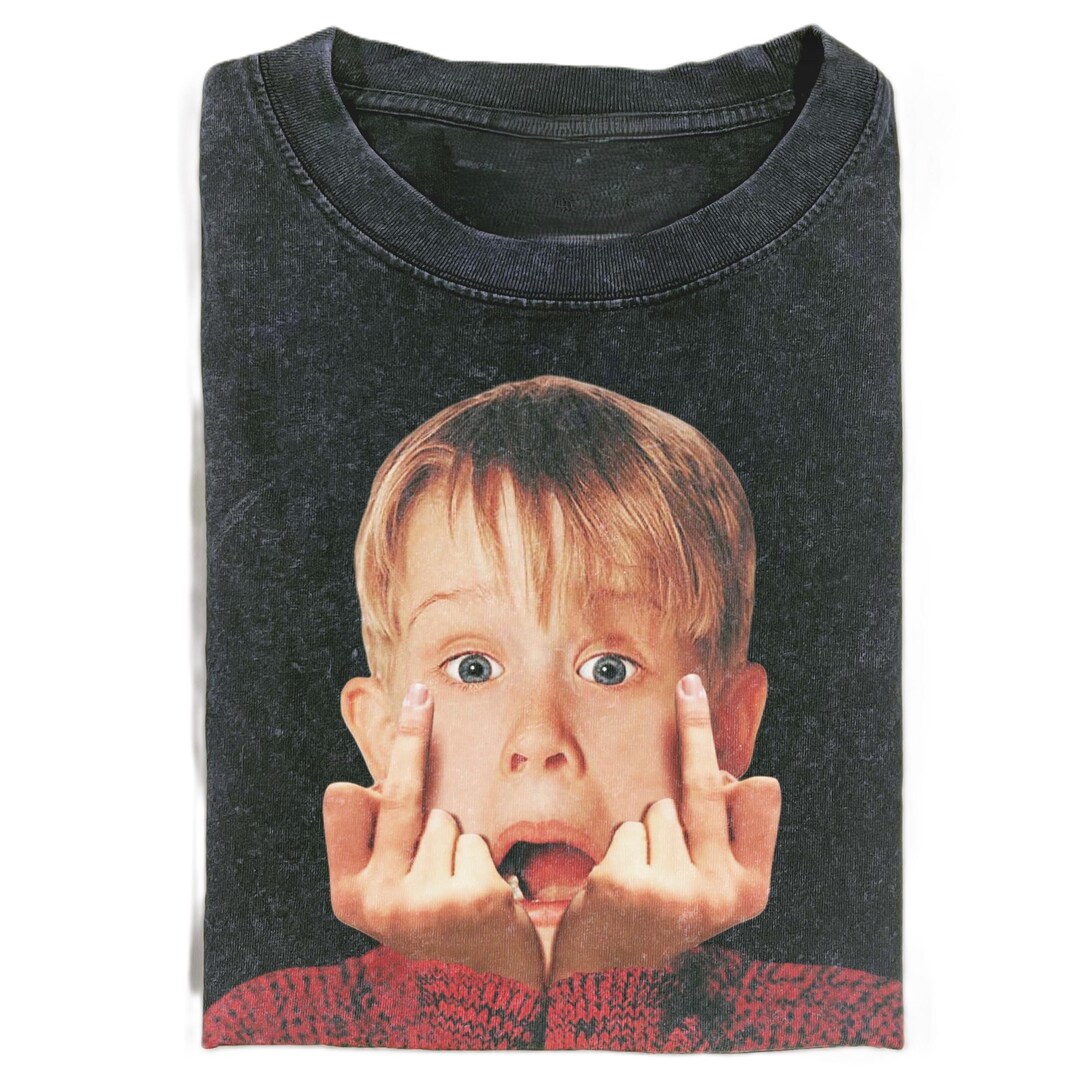 Vintage Home Alone Middle Fingers Shirt, Retro 90s Film Shirt, Xmas ...