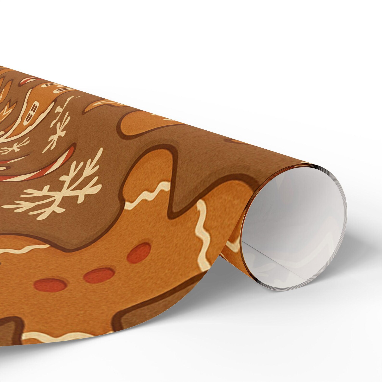 Gingerbread Christmas Wrapping Paper | Holiday Gift Wrap | Cute ...