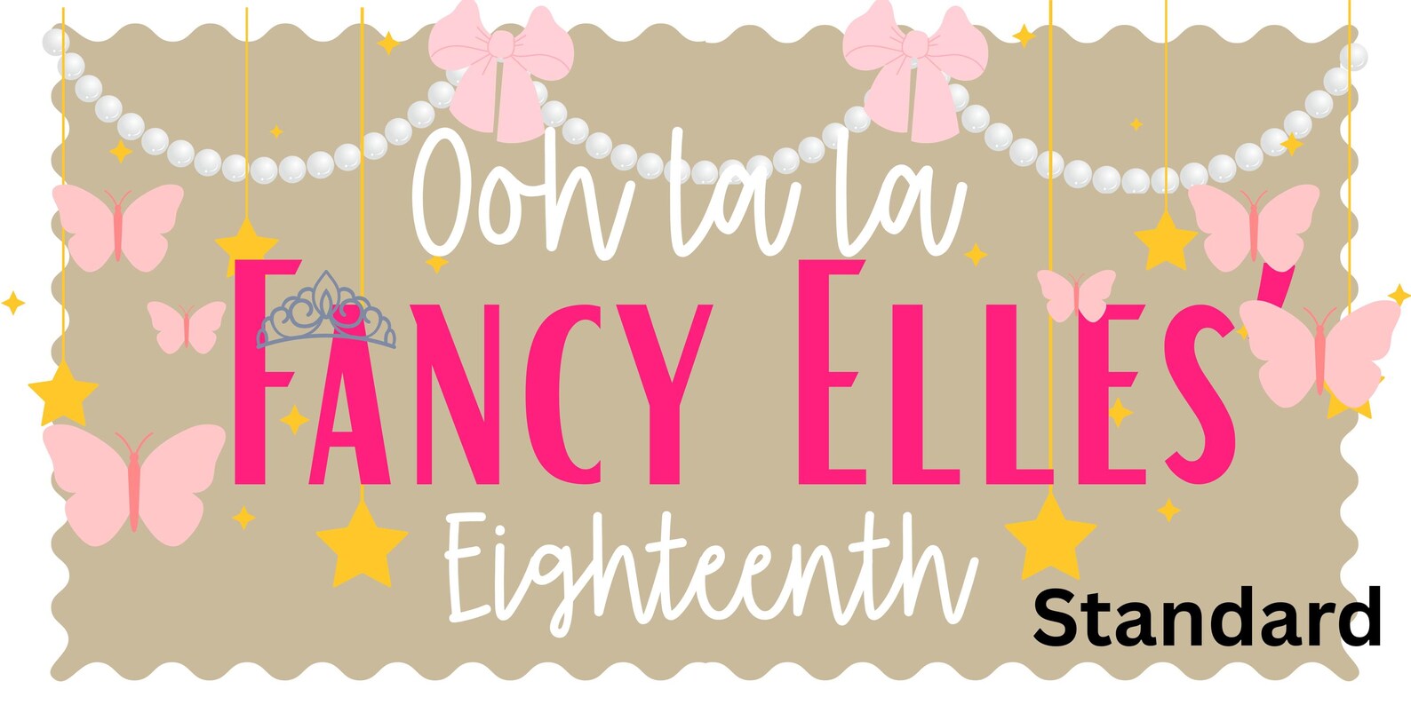 Fancy Nancy Canva Banner Template - Etsy