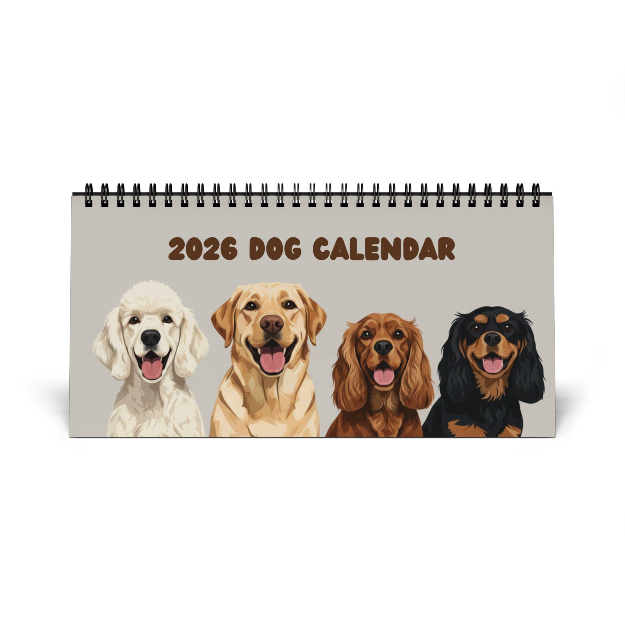 2026 Dog Breed Calendar | Illustrated Puppy Art, Wall & Desk - Etsy