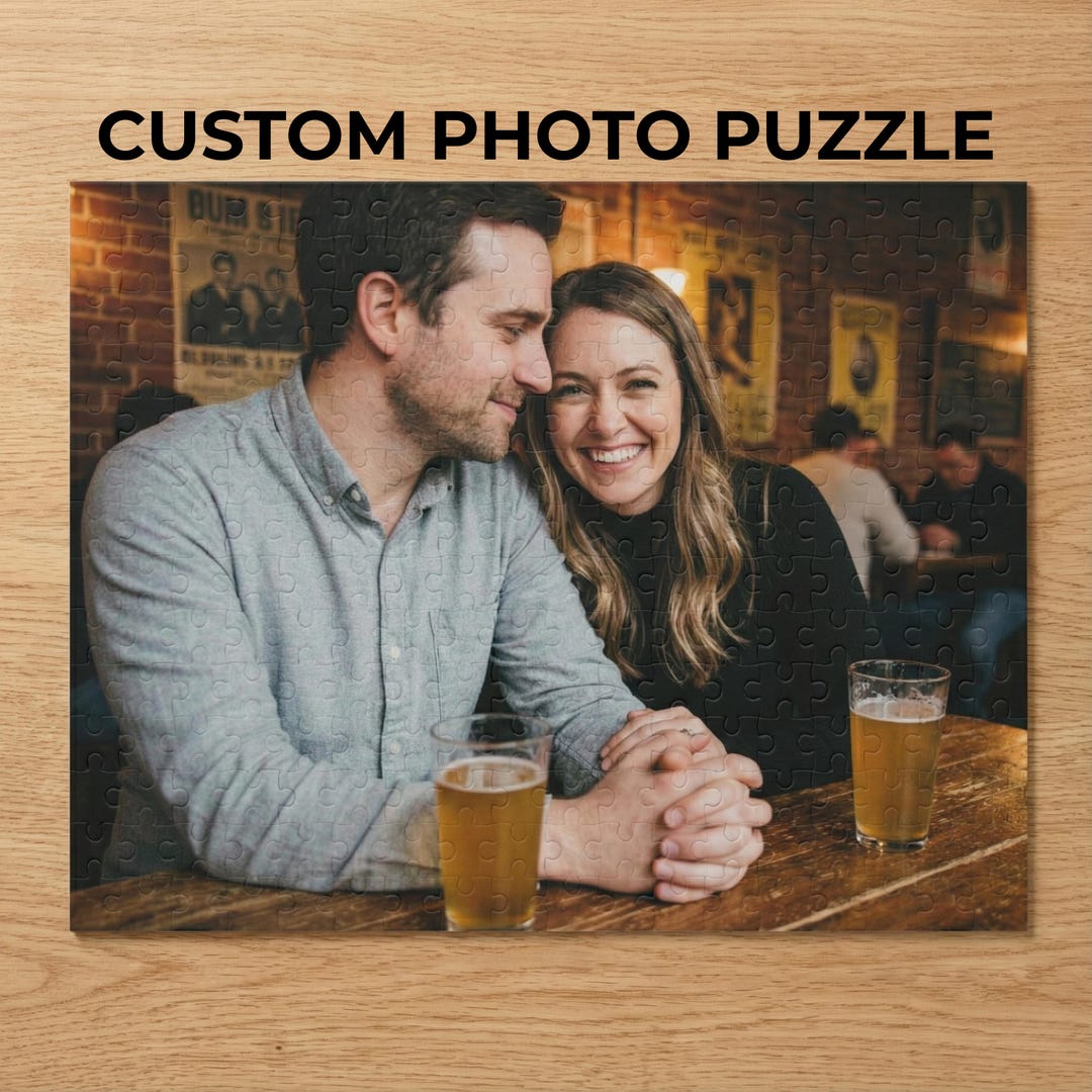 Custom Photo Puzzle for Valentine’s Day, Personalized Couple Puzzle ...