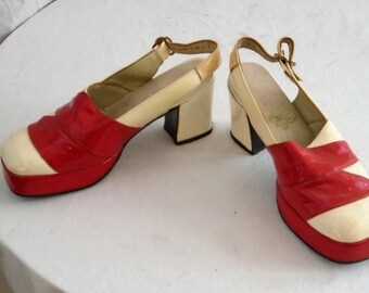 Disco platform shoes | Etsy