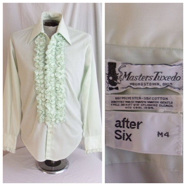 Ruffled Tux Shirt - Etsy
