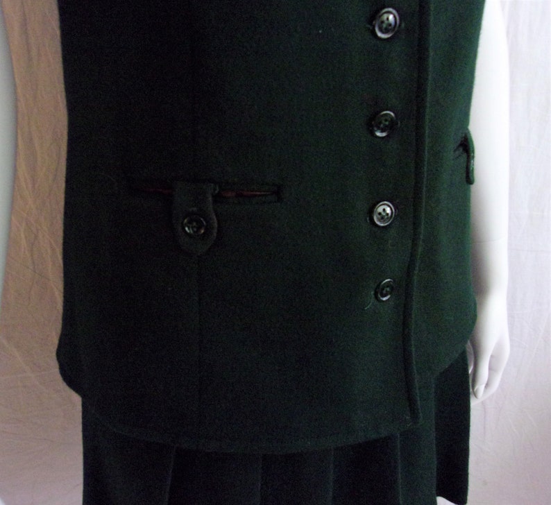 Vintage 1970s Mini Skirt and Long Vest Wool Set Bobbie Brooks - Etsy