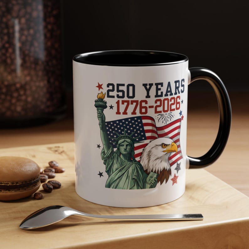 250 Years 1776-2026 Statue of Liberty and Eagle Mug, 250th Anniversary ...