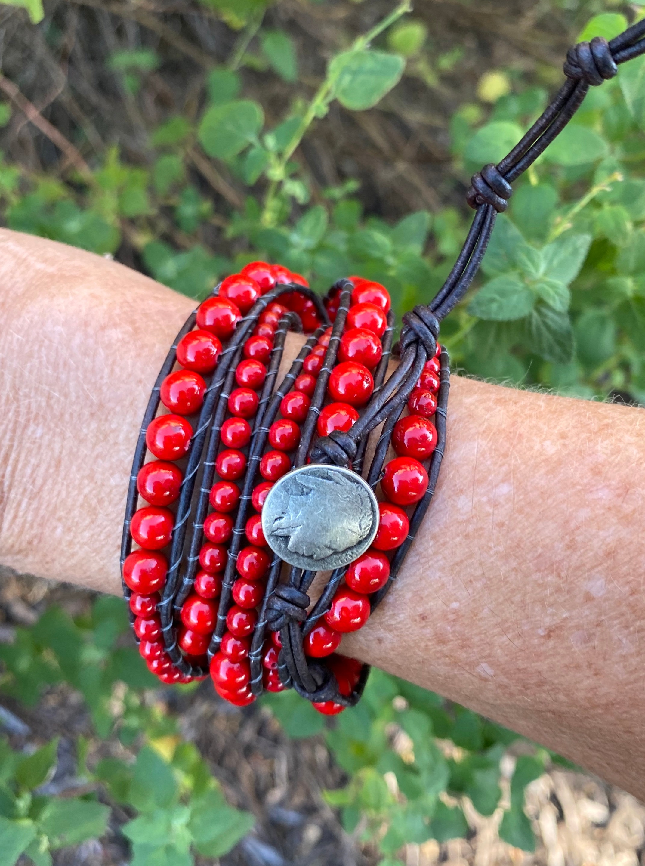 Riverstone & Crystal 5-wrap Bracelet - Etsy