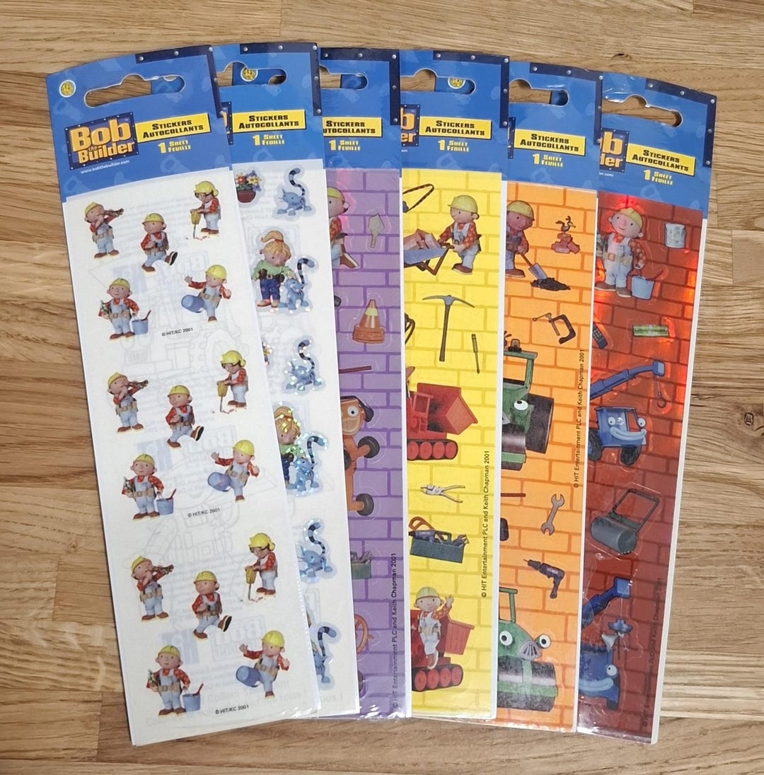 Vintage Original Sandylion Stickers Bob the Builder - Etsy
