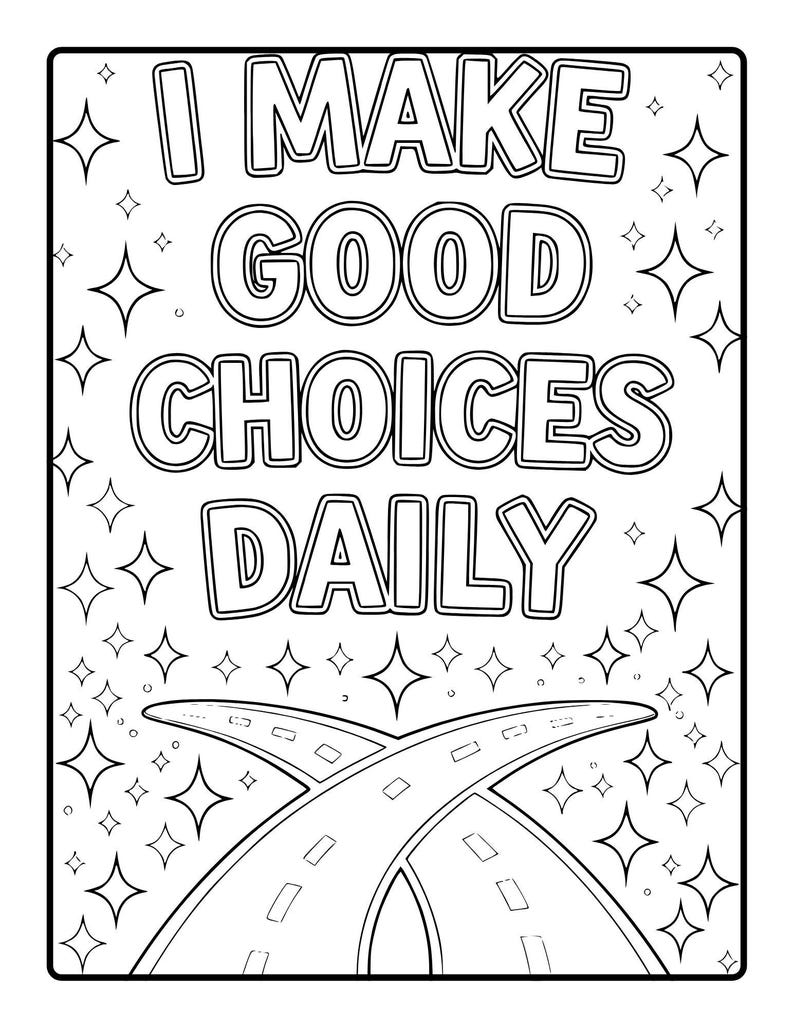 Bold Positive Affirmation Coloring Book – Volume 2 | Empowering Words ...