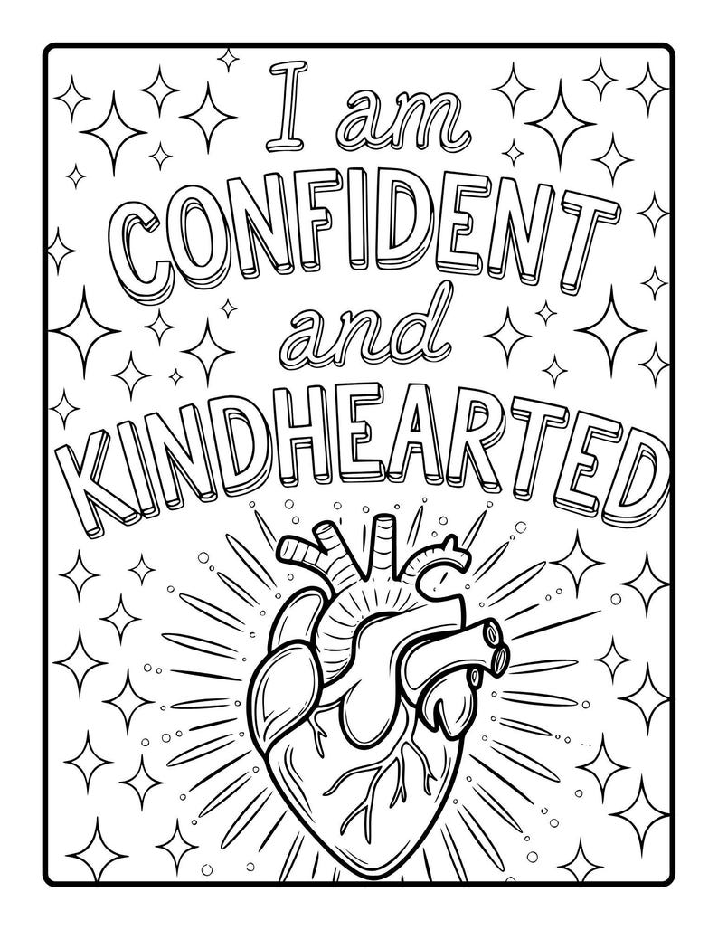 Bold Positive Affirmation Coloring Book – Volume 2 | Empowering Words ...