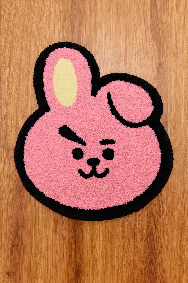 Custom Rug, BTS, K-pop, BT21, Cooky, Kookie, 100% Handmade, Quality ...
