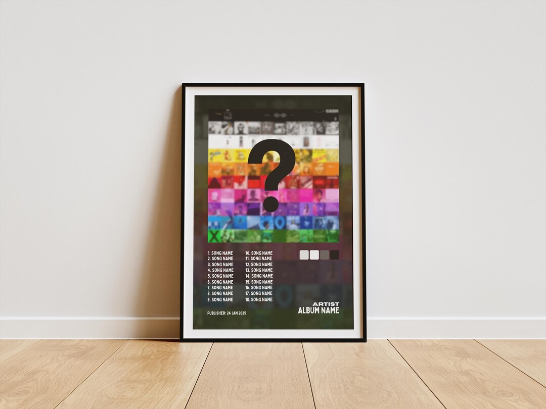 Personalized Music Tracklist Album Print: Stylish Wall Art for Hip Hop ...