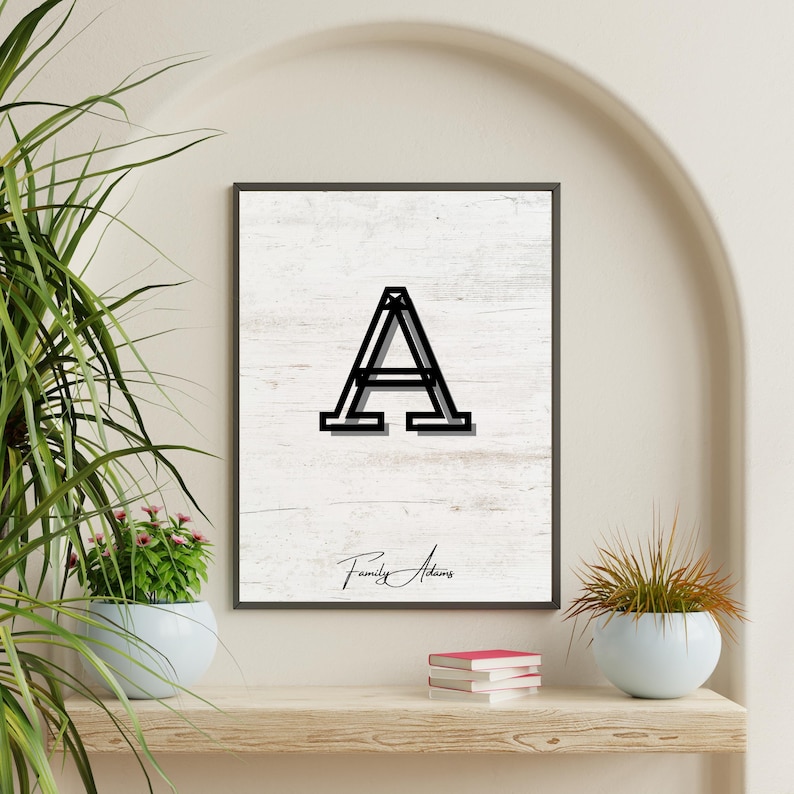 Personalized Family Portrait Poster | Custom Family Wall Art | Gift for ...