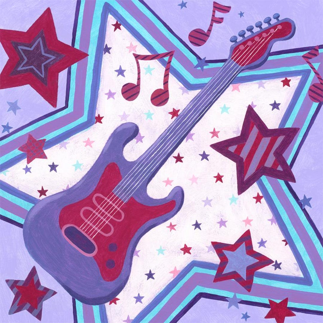 Oopsy Daisys Toos Star Power Girl Canvas Rockstar Wall Art - Etsy