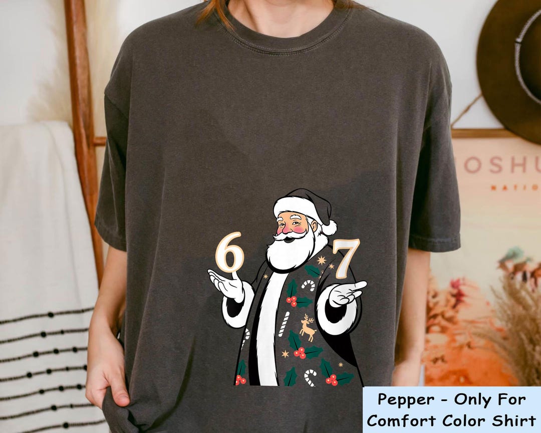 Meme de Natal Six Seven Santa Png, Camiseta Six Seven, 6 7 Png, Meme de ...