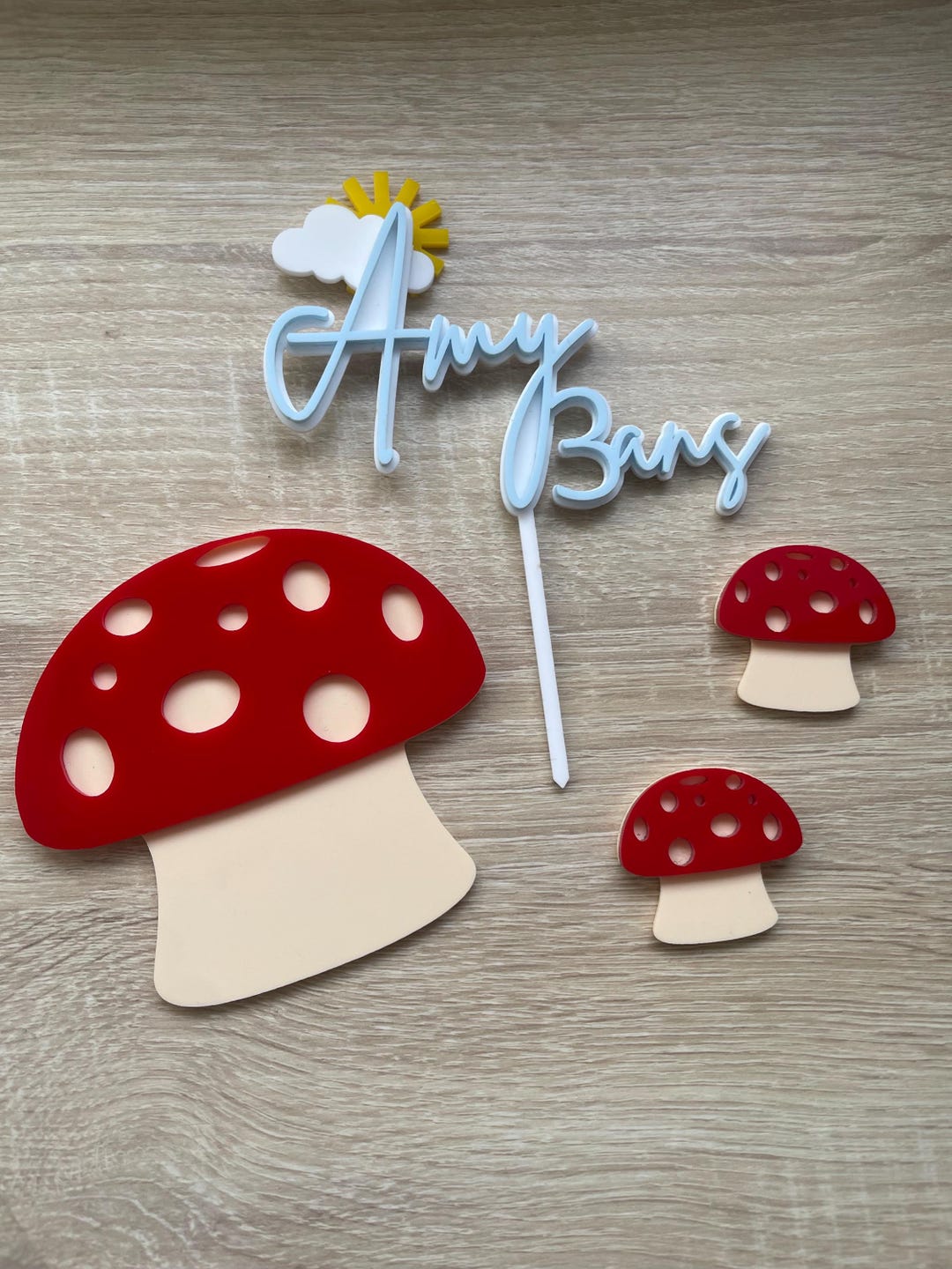 Personalized Cake Topper - Smurfs Theme - Etsy