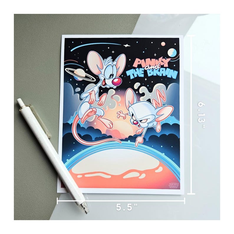 Pinky and the Brain Mini Print - Etsy