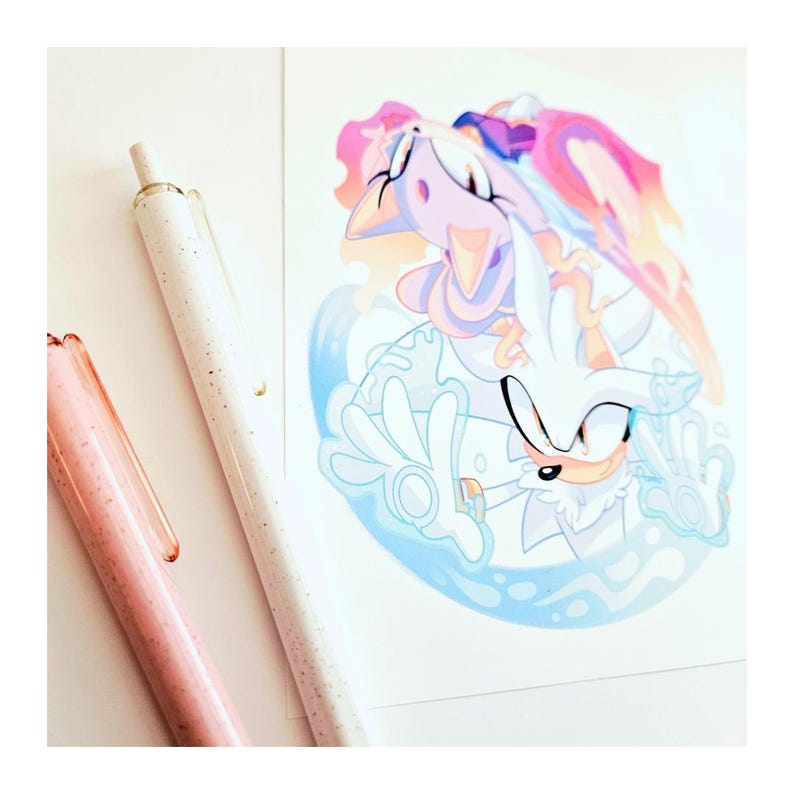 Silver and Blaze Mini Print - Etsy