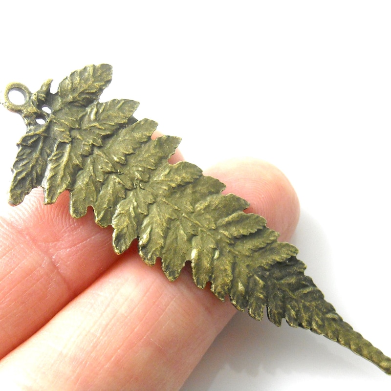 Fern Leaf Pendant - Etsy