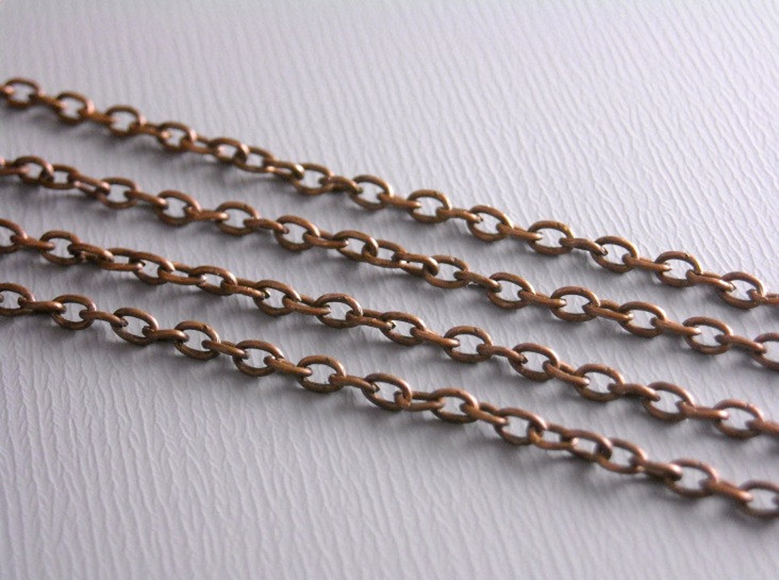 Antique Copper Plated Cable Link Chain: 2.5mm X 2mm, 10 Feet - Etsy
