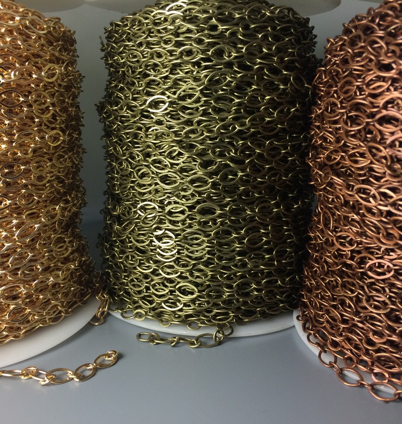 Chain Light Gold Plated Wide Soldered Links 9mm X 6mm - Etsy