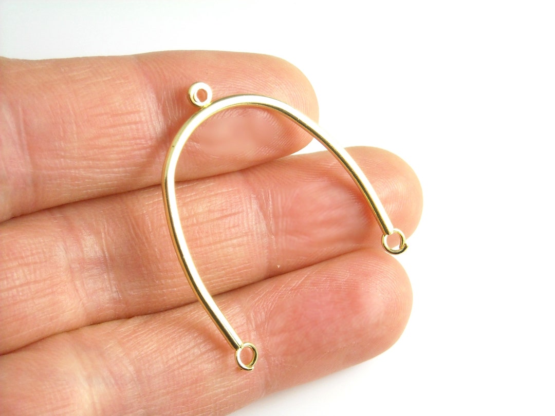 14k Gold Plated Arch Chandelier Connectors, 32mm X 22mm - 2 Pieces - Etsy