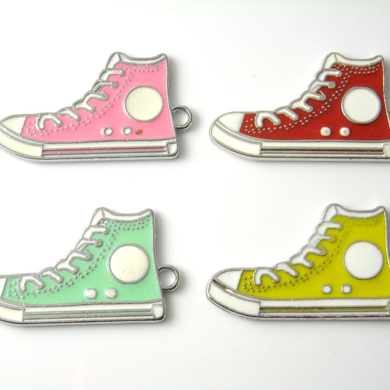 High Top Converse Charms - Etsy