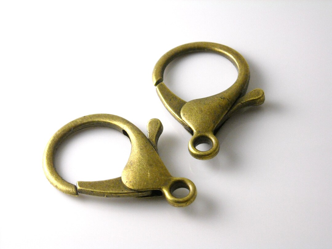 Extra Large Bronze Lobster Clasps Antique Bronze Plated - Etsy