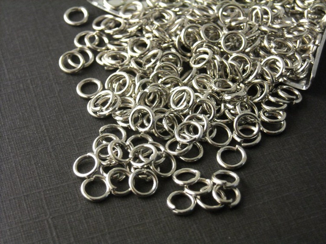 21 Gauge, 4mm, Small Jump Rings, Antique Silver Plated - 100 Pieces - Etsy