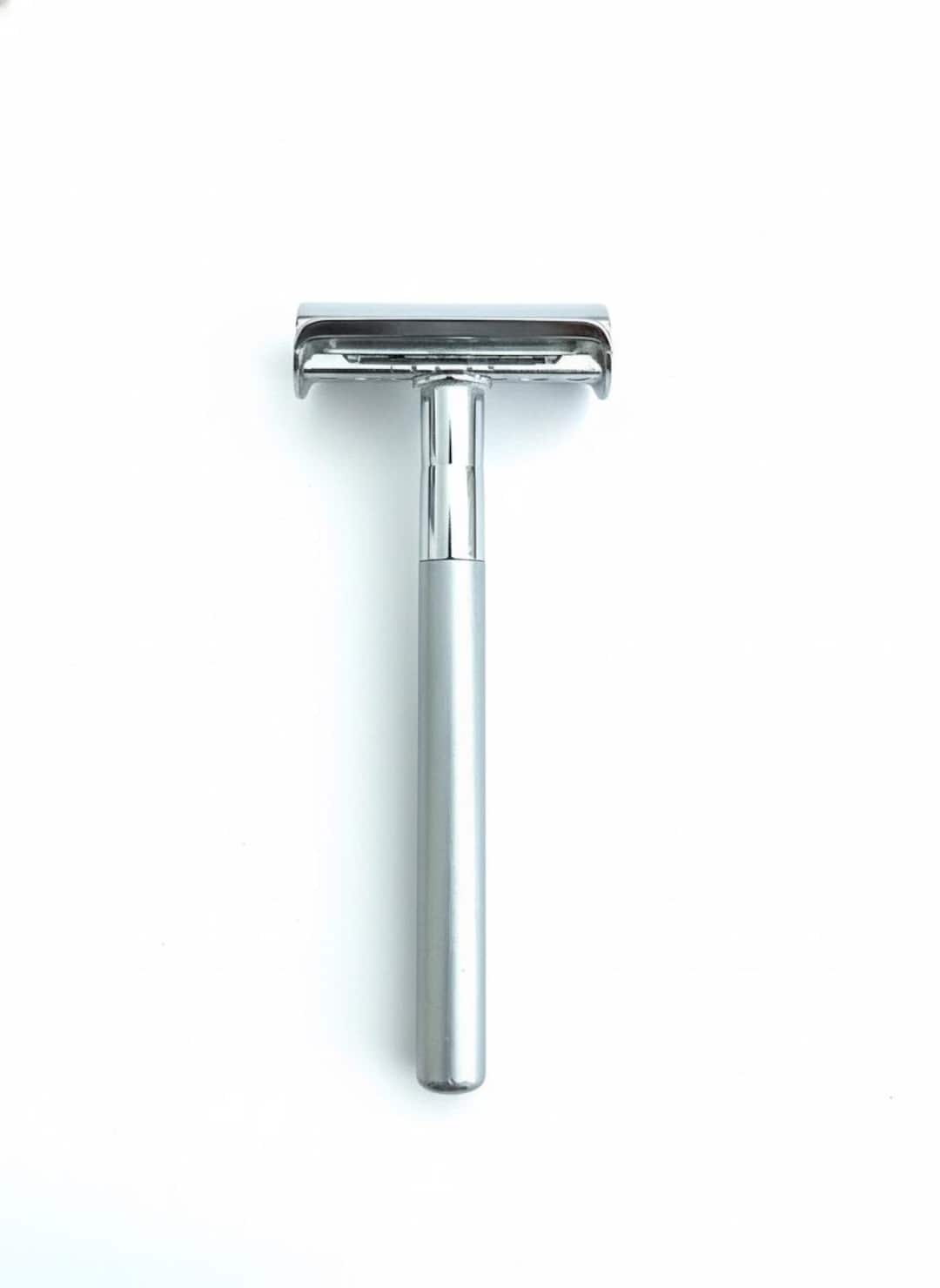 Bevel Shave System Safety Razor Double Edge Silver Sanitized and May ...