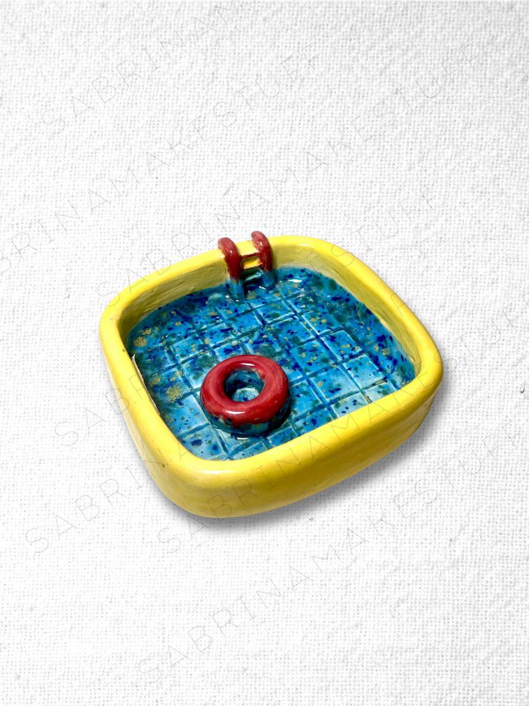 Kiddie Pool Nostalgia Glazed Ceramic Trinket Dish - Etsy