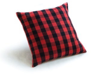 Buffalo Check Plaid Red 24 Pillow | Etsy