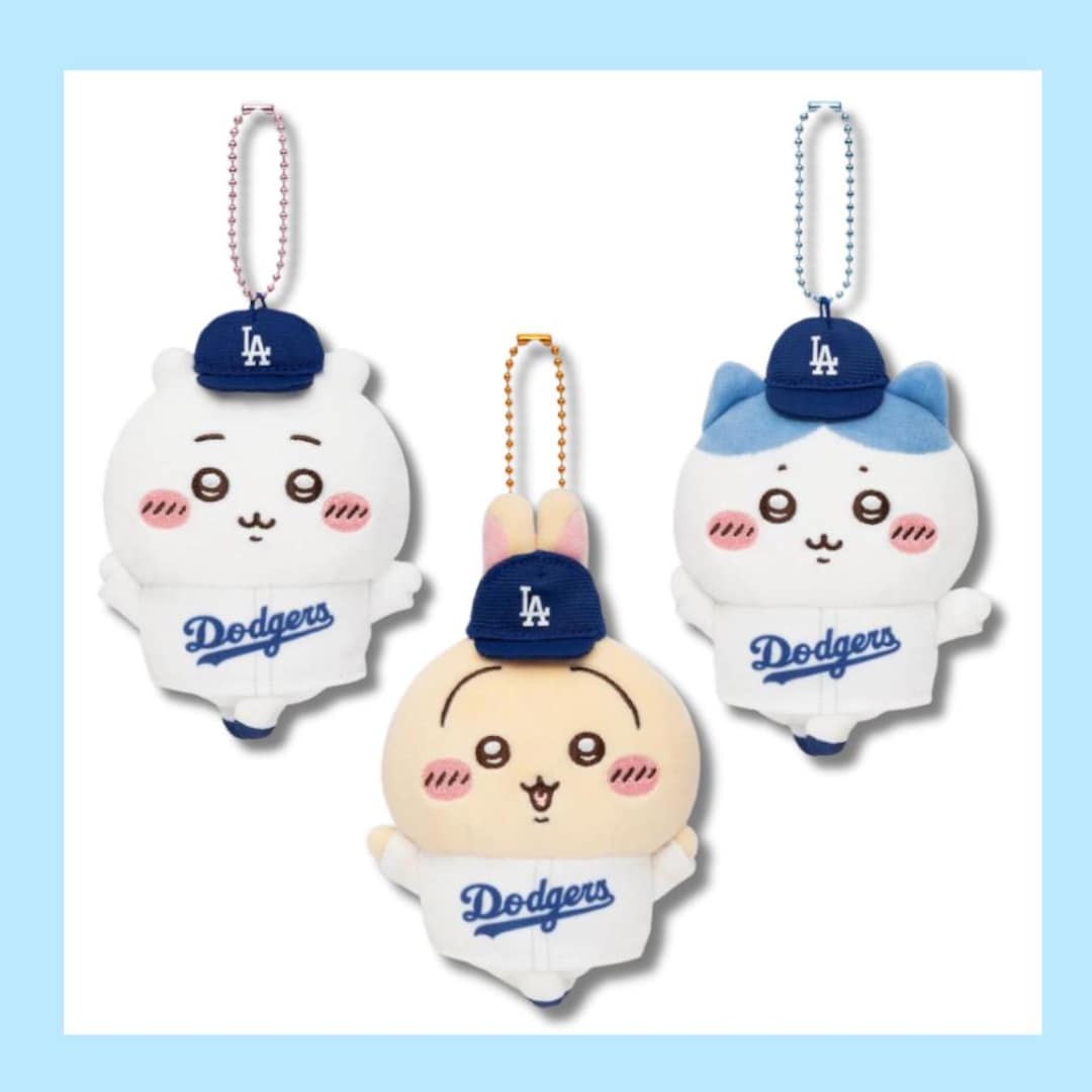 Chiikawa MLB Tokyo Series 2025 - Dodgers Plushie Toy Mascot - Etsy