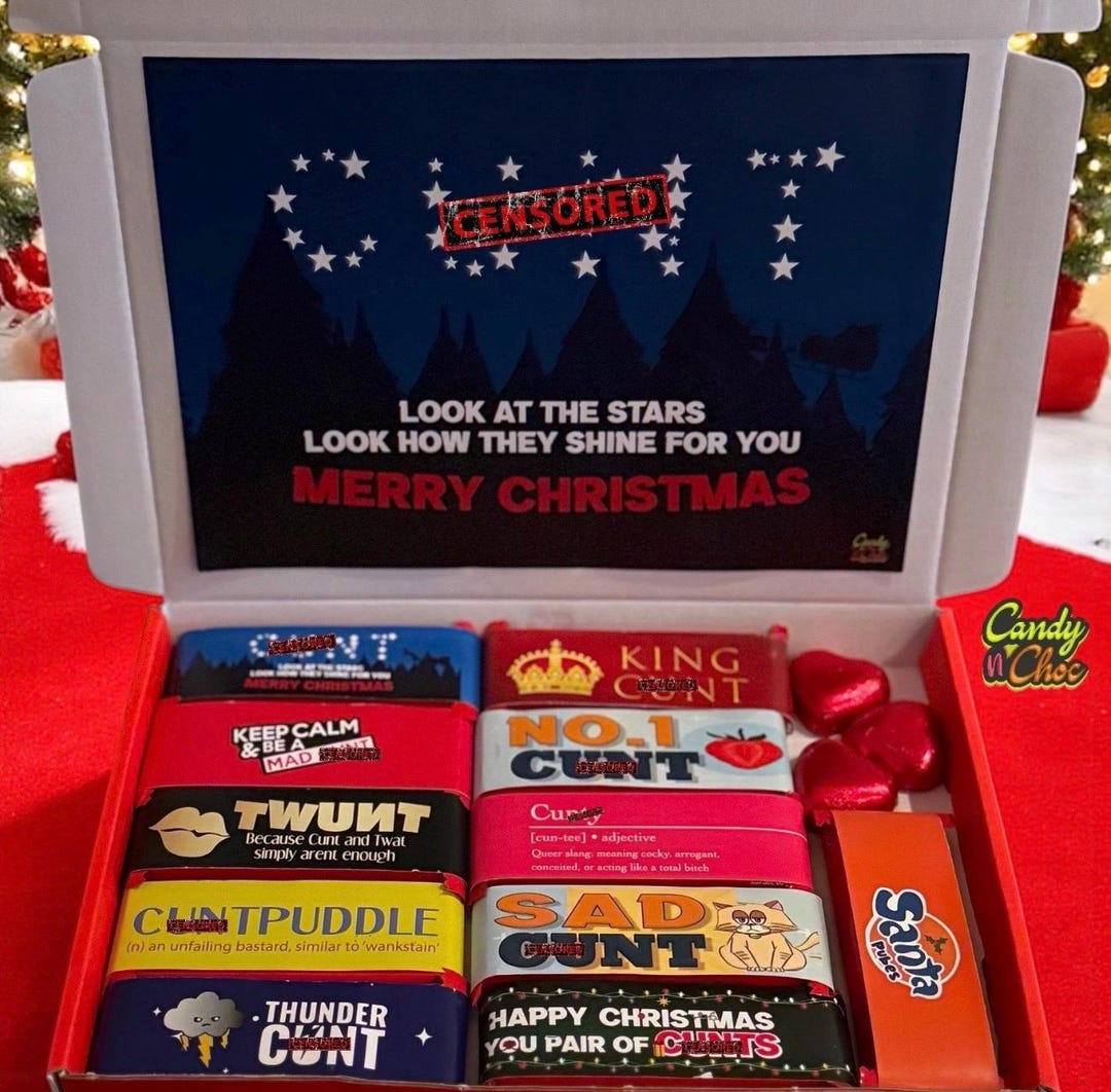 Rude Chocolate Bar Wrapper Novelty Joke Christmas Fun Gift Xmas Box ...