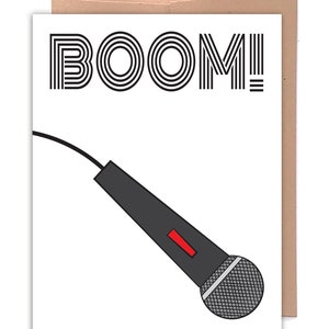 Boom (drop the Mic) Card / Congratulations / Digital Download ...