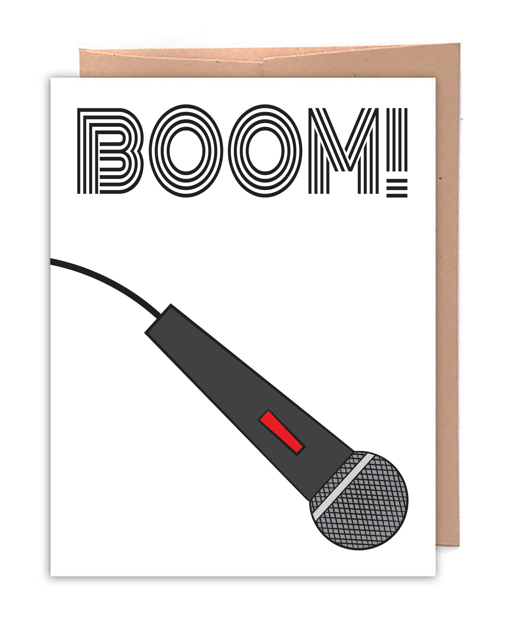 Boom (drop the Mic) Card / Congratulations / Digital Download ...
