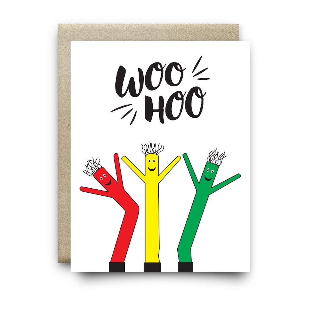 Funny Card / Woo Hoo / Celebrate / Congratulations - Etsy