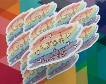 God is Love Sticker - Etsy