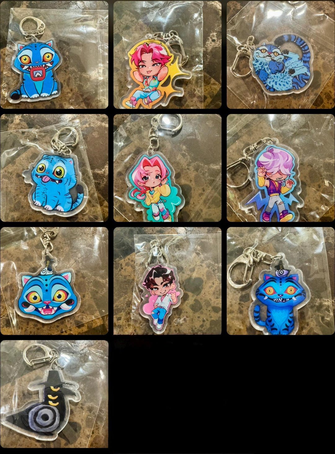 K-POP Demon Hunter Keychain - Handcrafted, Cute & Edgy Fan Accessory ...