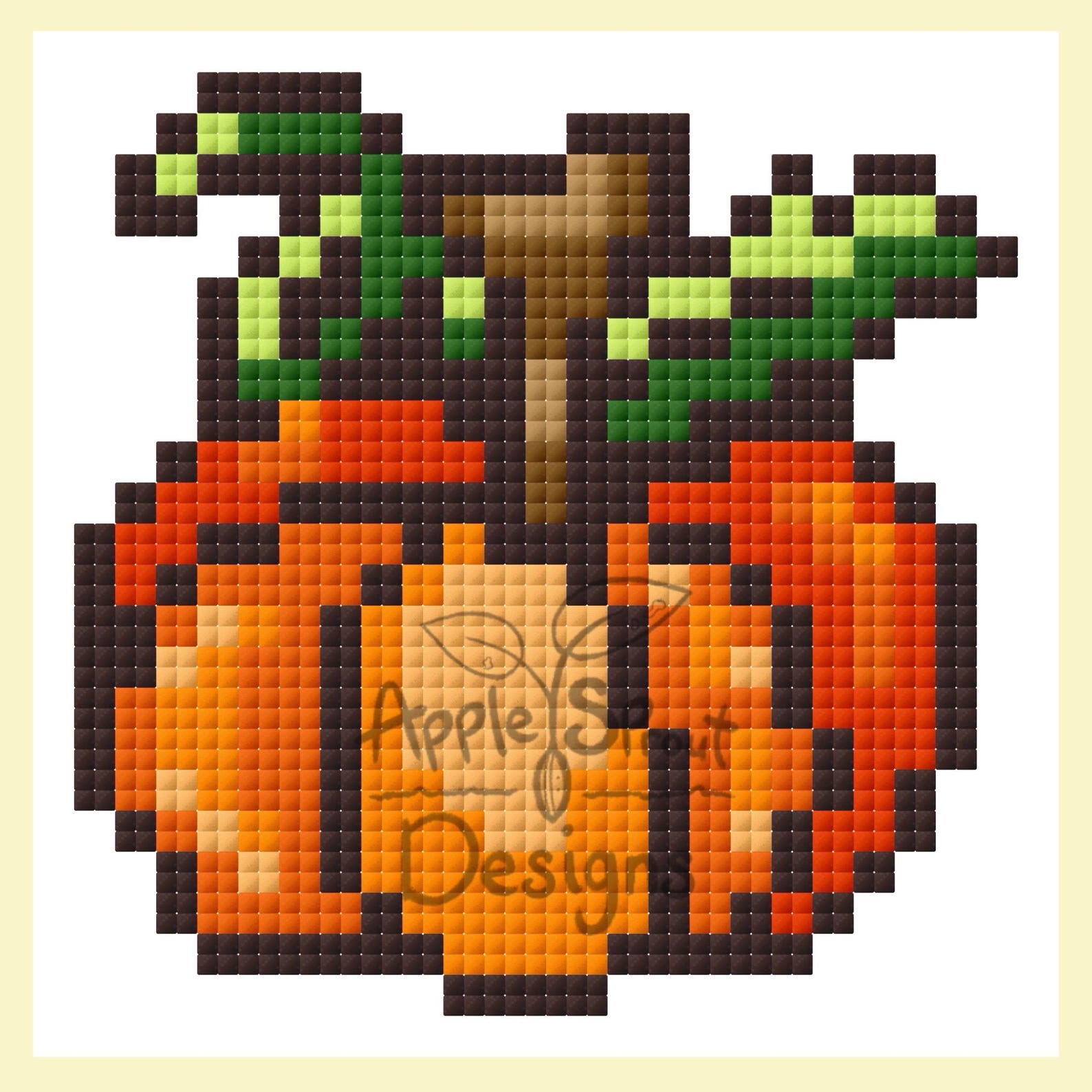 Fall Pumpkin - Cross Stitch Pattern - Etsy