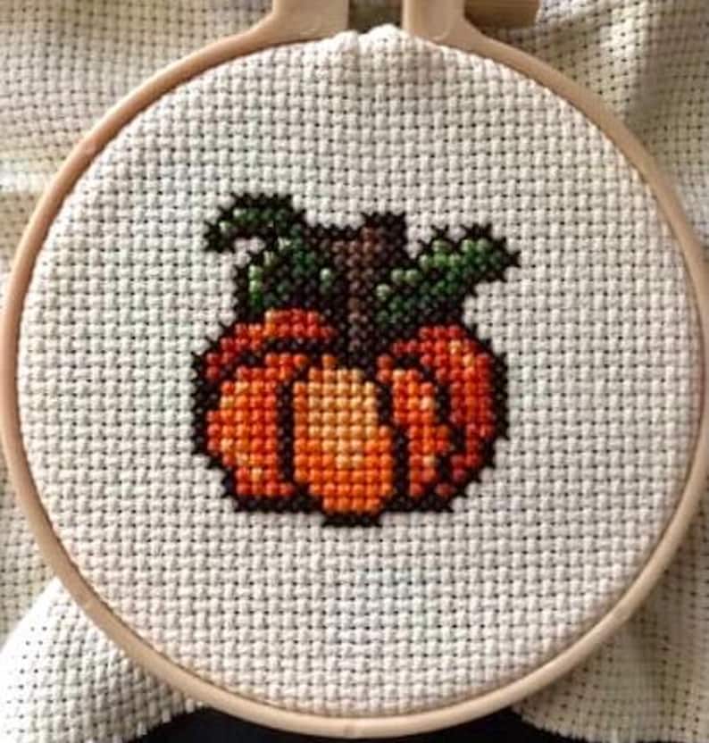 Fall Pumpkin - Cross Stitch Pattern - Etsy