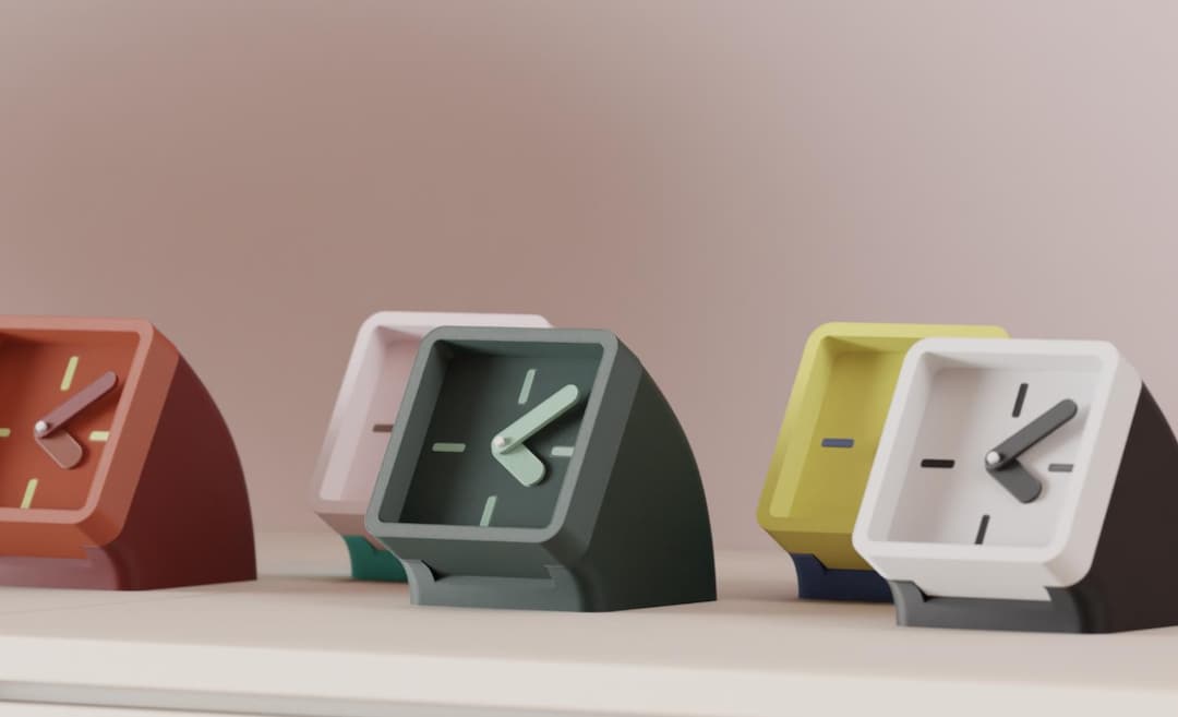Angletime Desk Clock | Modern Minimalist Desk Accessory - Etsy