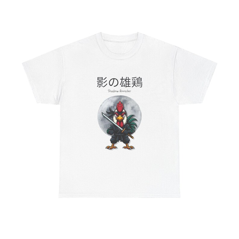 Shadow Rooster Ninja T-shirt - Funny Samurai Rooster Unisex Graphic Tee ...