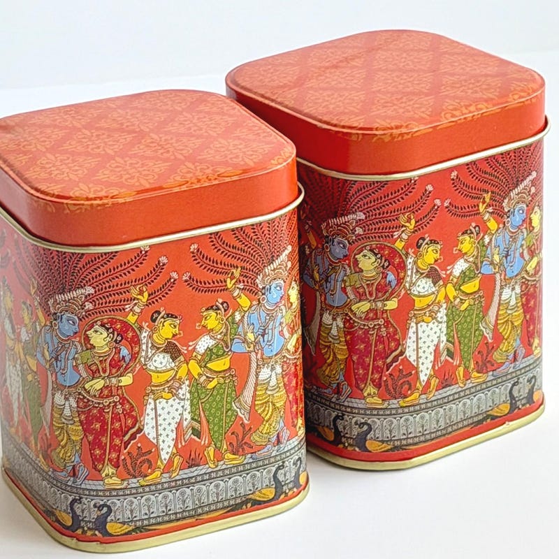 Indian Tin Jars - Etsy
