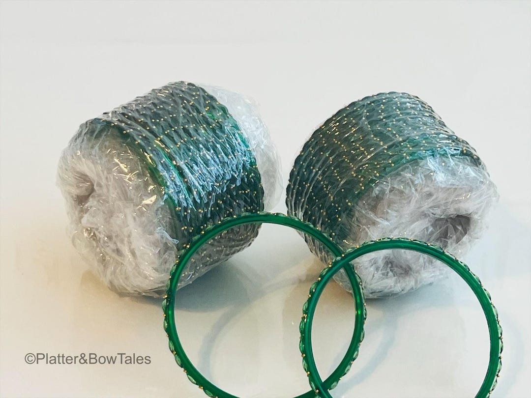 Indian Traditional Rain Drop Glass Bangles/glass Churas/chudiyans ...