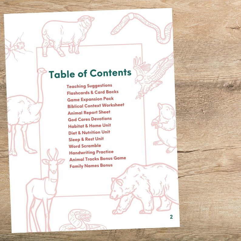 Animals of the Bible Unit Study Complete Christian Homeschool ...