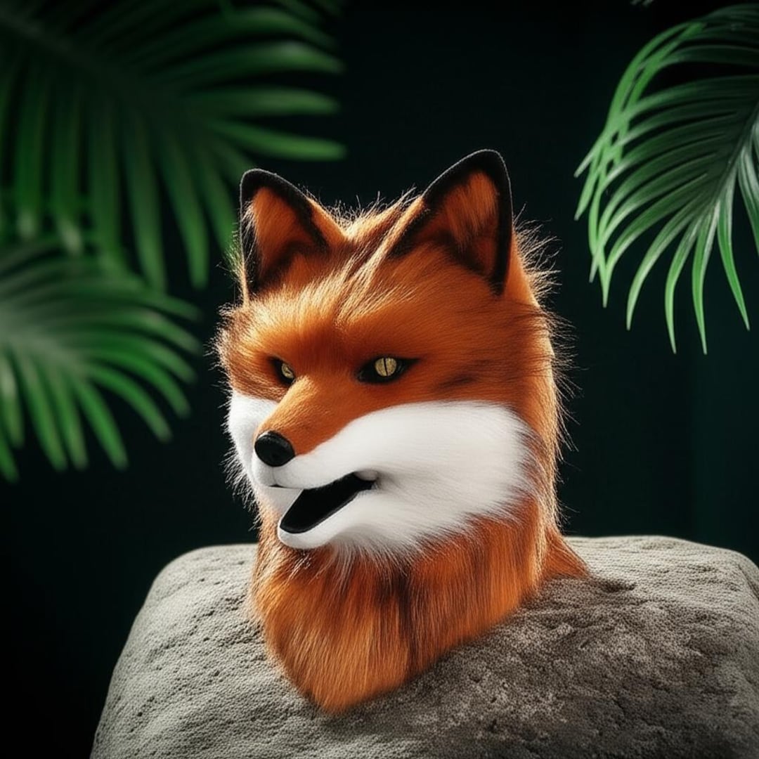 Realistic Fox Mask: Handmade Faux Fur Cosplay Costume - Etsy