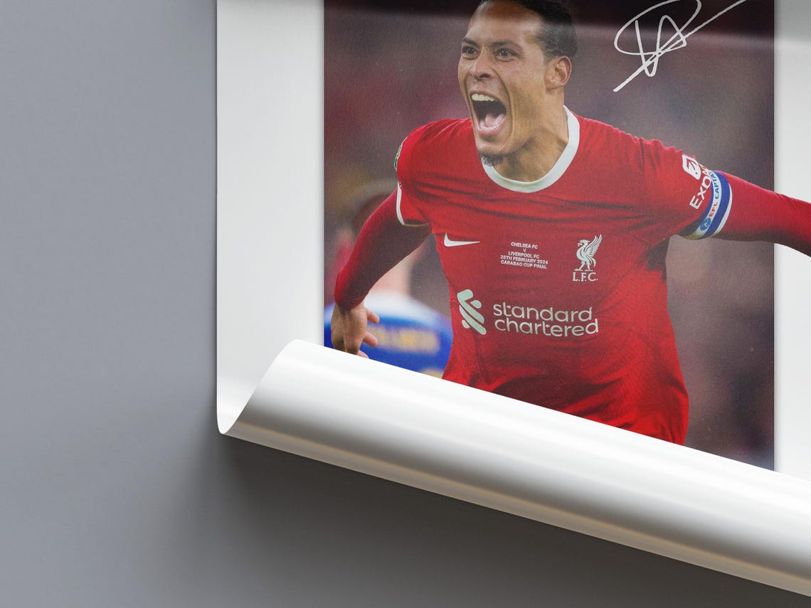 Virgil Van Dijk Poster, Liverpool Captain Poster, Netherlands Defender ...
