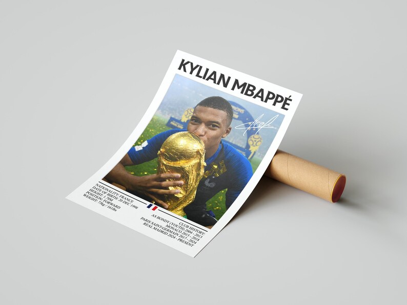 Kylian Mbappe World Cup Printable | France Victory Gift | Les Bleus ...